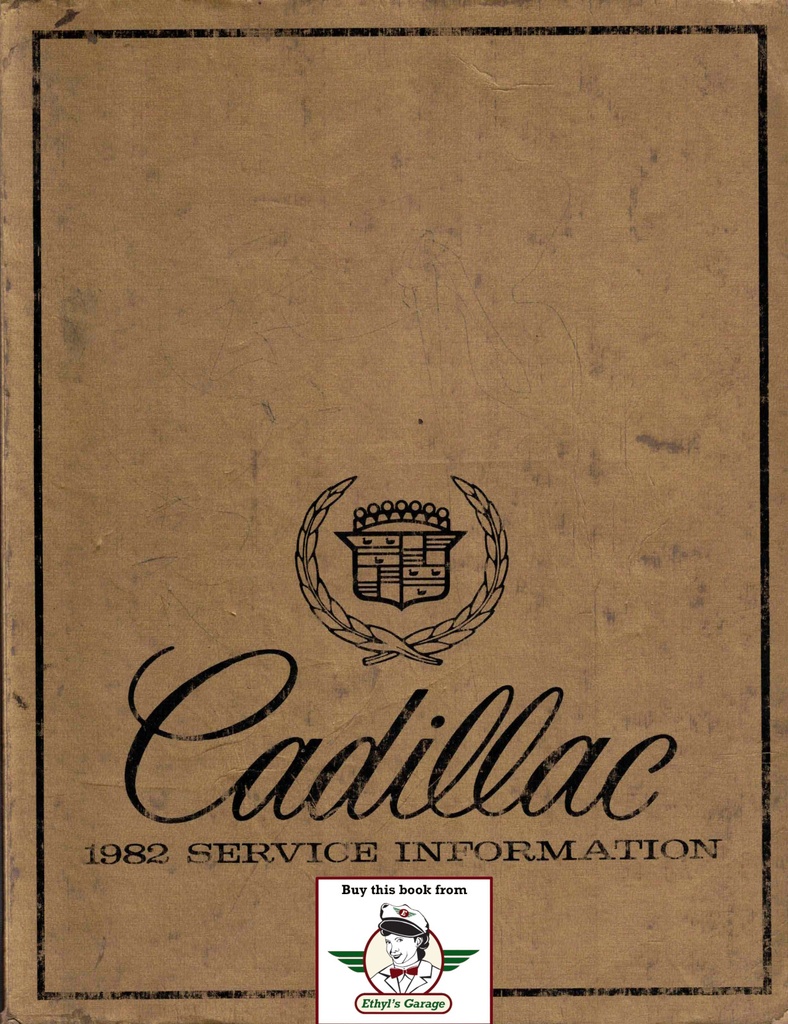 1982 Cadillac Service Manual Brougham Eldorado Seville DeVille Fleetwo