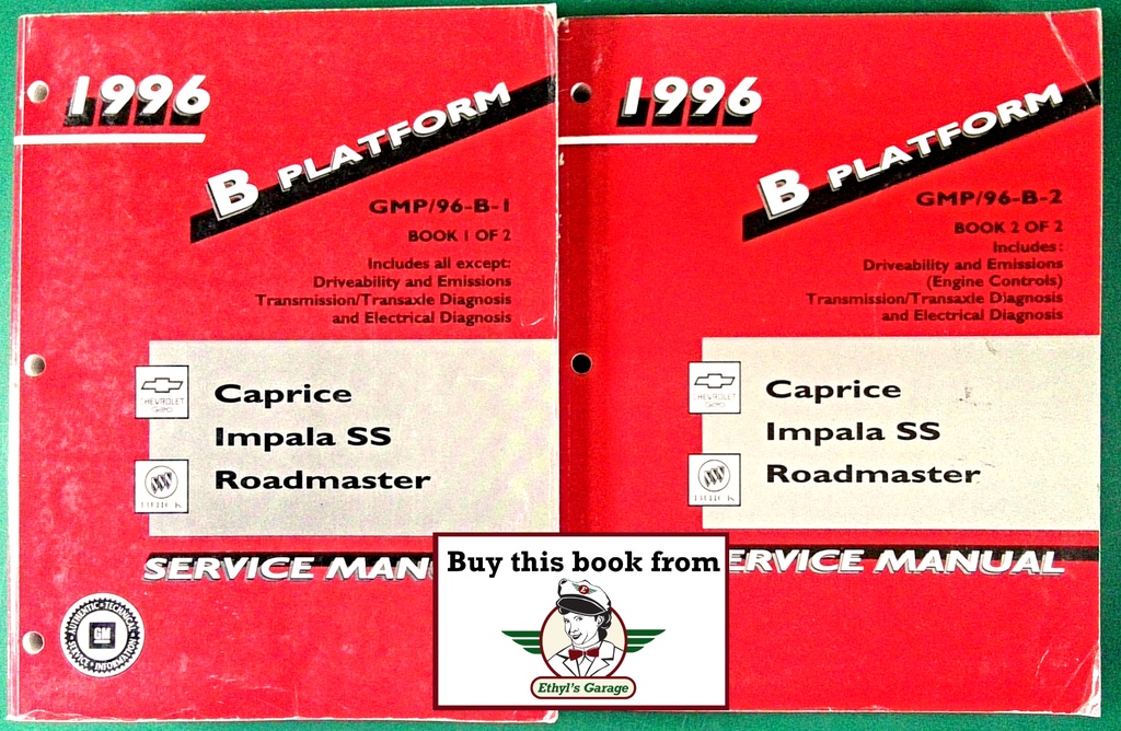 1996 Chevrolet/Buick Caprice Classic Impala SS, Roadmaster Shop Manual